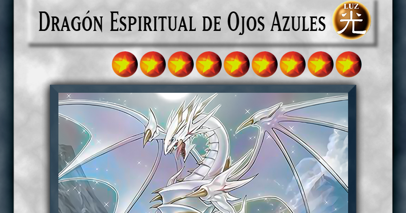 Cartas Yu-Gi-Oh! para Imprimir: Dragón Espiritual de Ojos Azules