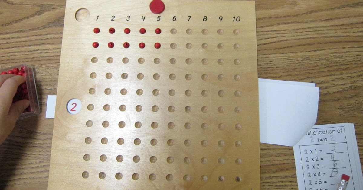 montessori magic: Math ~ The Multiplication (Bead) Board