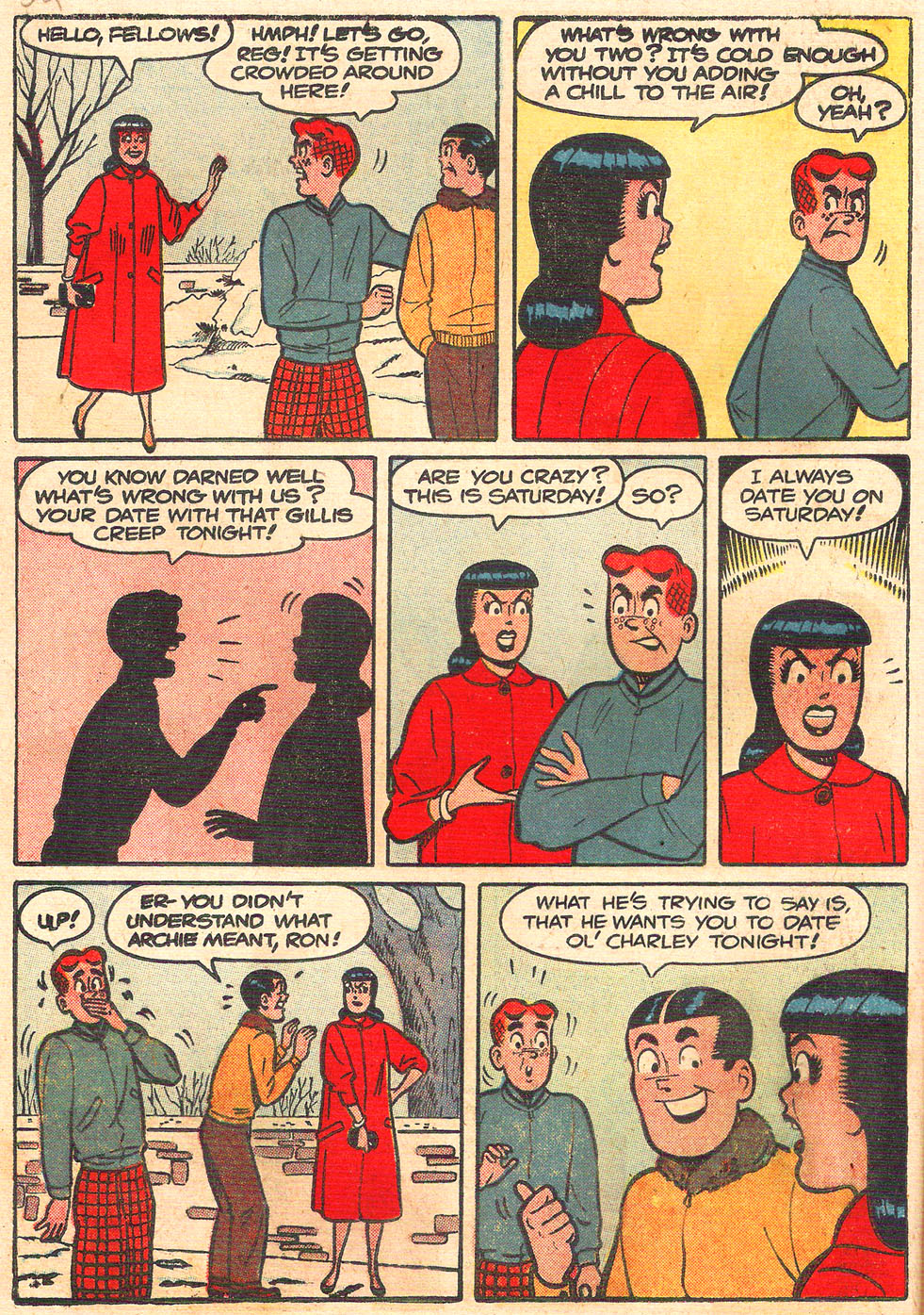 Four-Color Shadows: Archie-Snow Mistake-1959