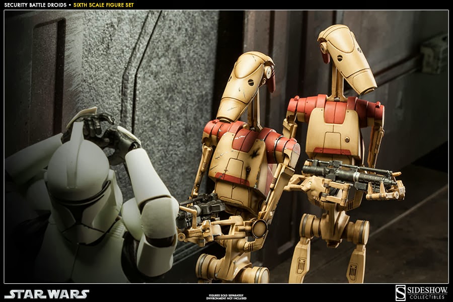 Acero y Magia: Pack 2 Figuras Security Battle Droids Star Wars