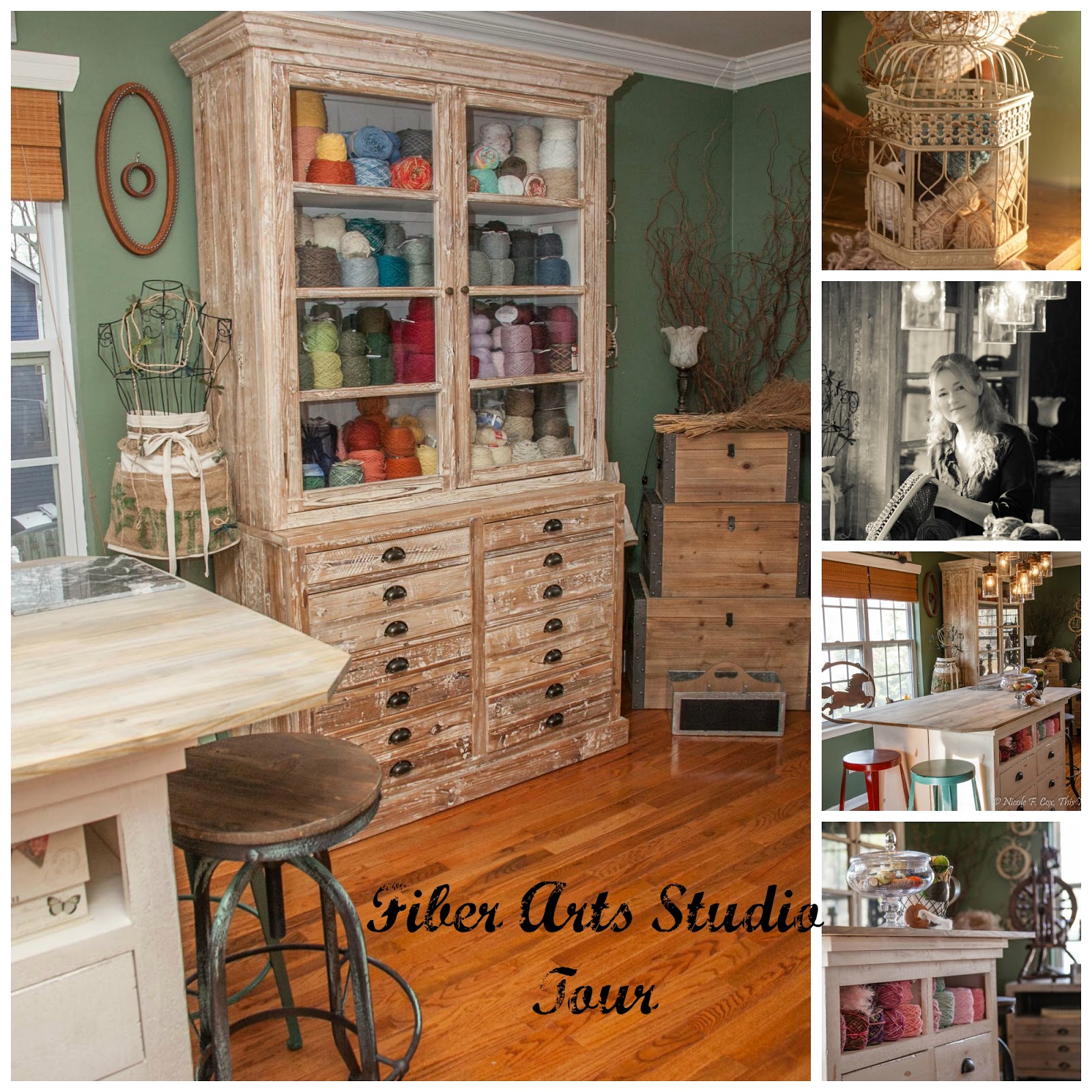 FIBER ARTS STUDIO TOUR! | Loom Knitting by This Moment is Good!