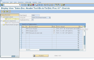 SAP Sales Document Header Text