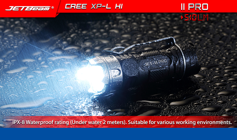 Sun Flashlight จำหน่าย ไฟฉายประสิทธิภาพสูง: ไฟฉาย Jetbeam JET-II PRO