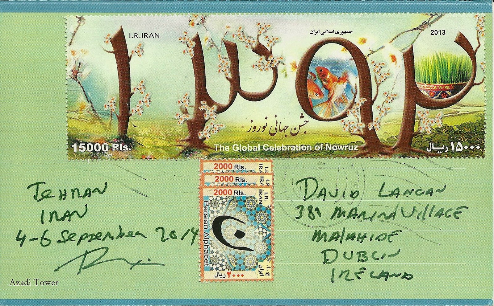 Postcards A world Travelogue: Two Capital Cities Tehran and Baghdad