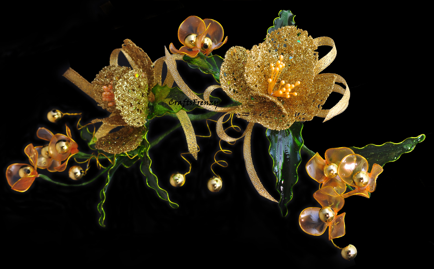 Craftsfrenzy: ~Glamorous GOLD Bunga Dulang~