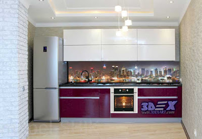 3D backsplash panel - the best solution for kitchen