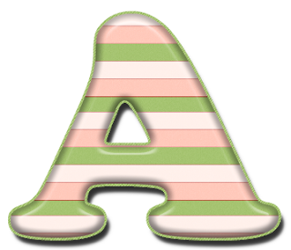 Abecedario con Rayas Horizontales. Alphabet with Horizontal Stripes ...