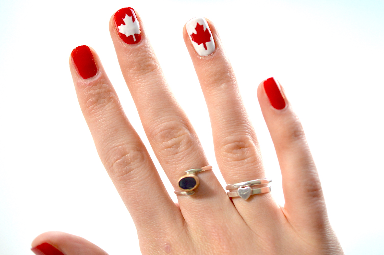 Canada Day Nail Art