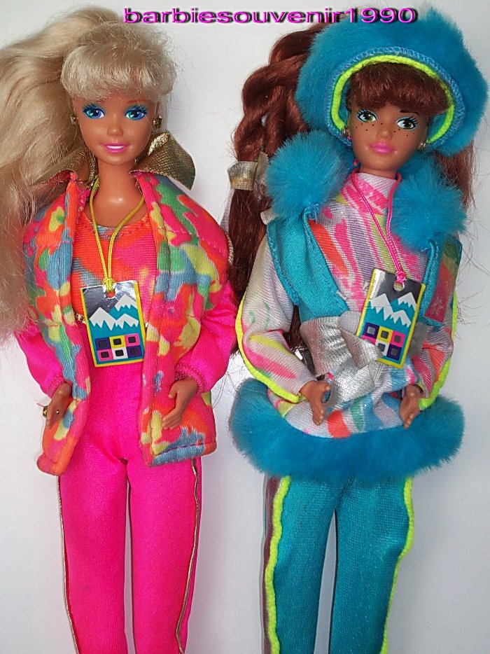 barbiesouvenir1990: Barbie et Midge ski fun