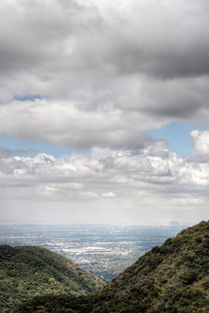 Vertical View With Clouds
