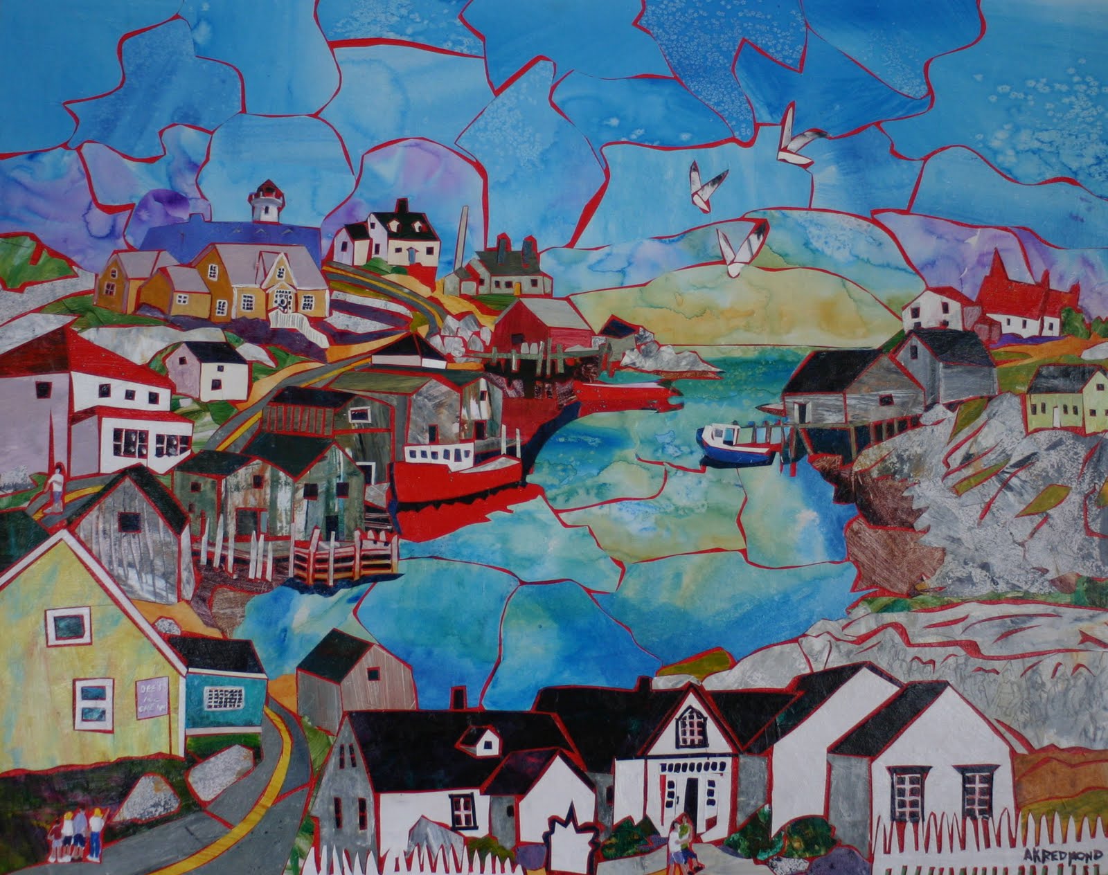Andrea Redmond Studio Gallery: Flocking to Peggy's Cove, Jo Beale ...