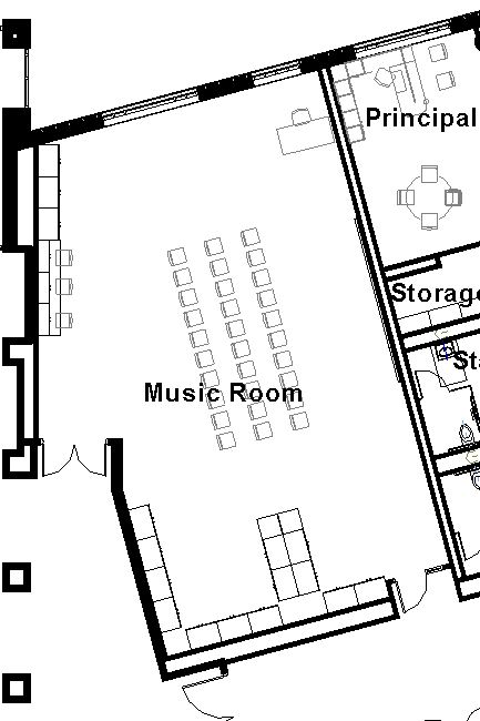 Protsman Elementary School - Design Concepts: Music Room