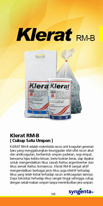 SUPPLIER OBAT HAMA LINGKUNGAN: KLERAT