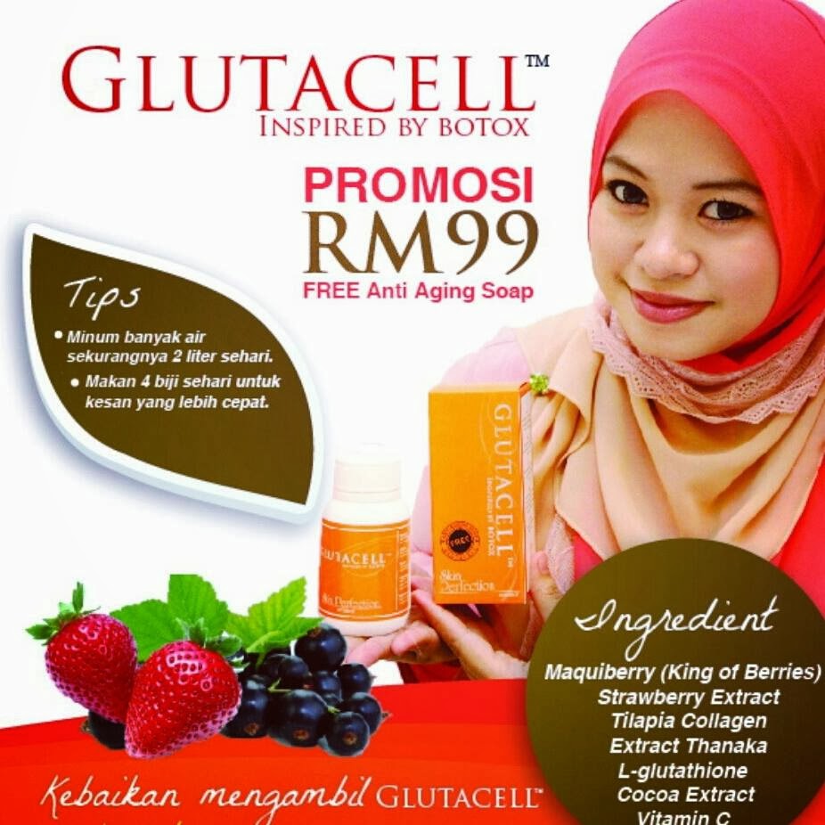 GlutaCell Inspired By Botox (RAHSIA KECANTIKAN DAN KESEMPURNAAN ANDA)