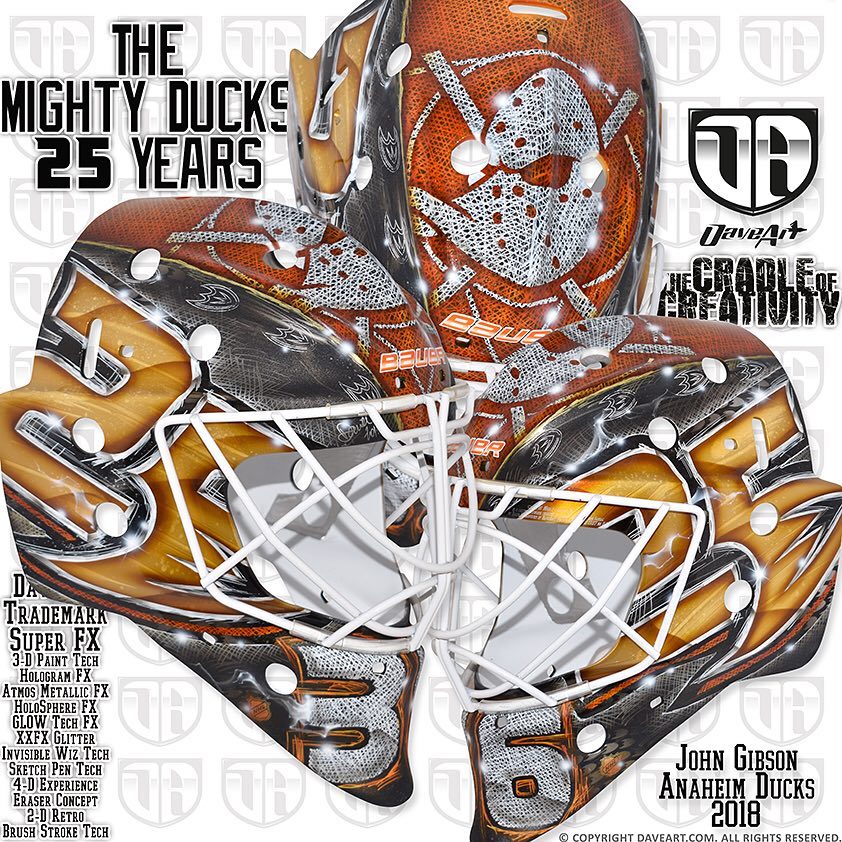 I Love Goalies!: John Gibson 2018-19 Mask