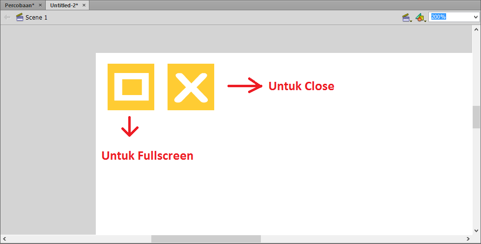 Tutorial Cara membuat Tombol Close dan Fullscreen