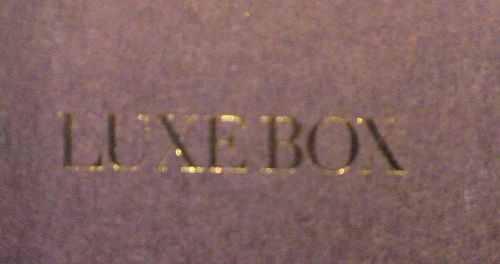 Beauty Blogs and More..: Introducing the New Luxe Box: Fall 2012 Unboxing!