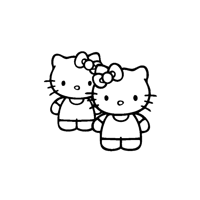 Kumpulan Mewarnai Gambar Hello Kitty - Mahir Warnai Gambar