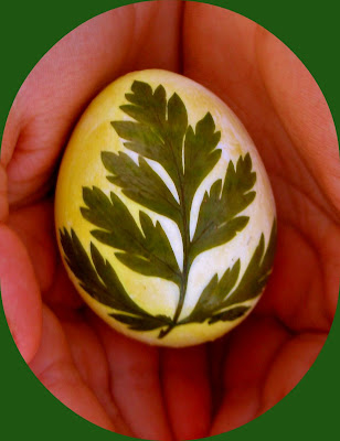 Twig and Toadstool: Fern & Flower Adorned Eggs