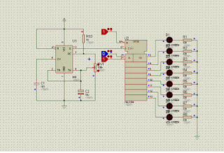 Shift registers 74LS164 - Electronic Circuit