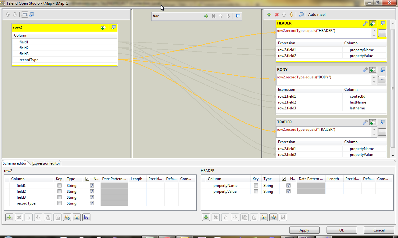 Bekwam Blog: Processing Files with Headers and Footers with Talend Open Studio
