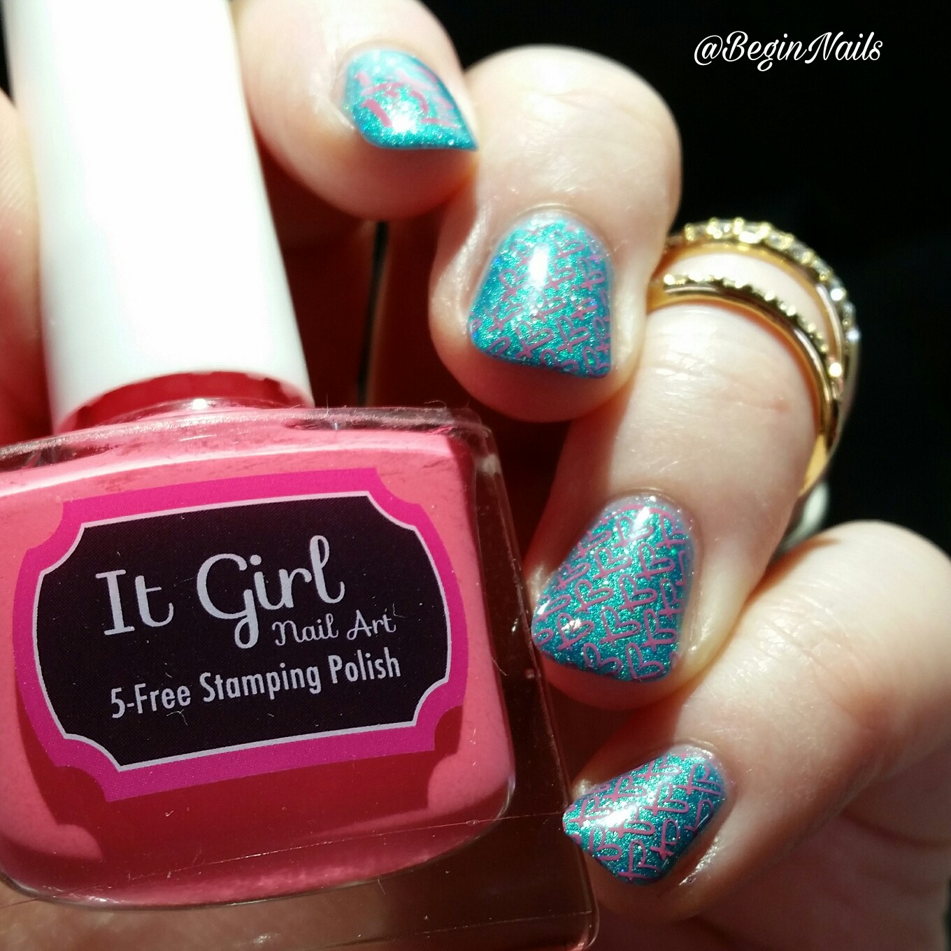 Let's Begin Nails: It Girl Nail Art IG115 Plate Review Part 2