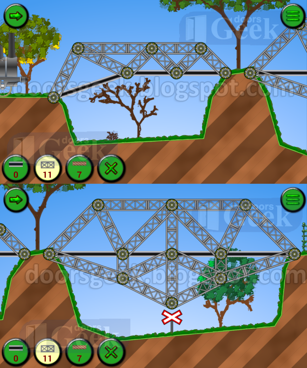 Railway bridge [Train 2] Level 10 ~ Doors Geek