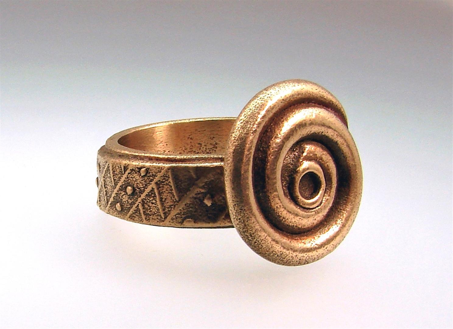 Fired With Imagination: July Four A Month - Bronze Rings, but nearly ...