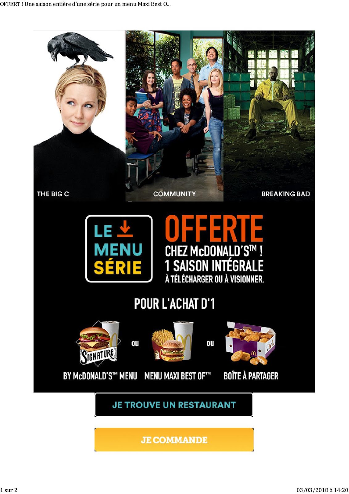 [90] Affiche Pub Mcdo By Affiche Gif
