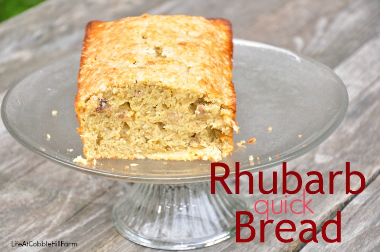 Rhubarb Quick Bread | Life At Cobble Hill Farm