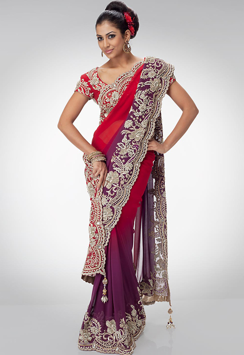 11 Contoh Model Baju Sari India Modern Terbaru 2016