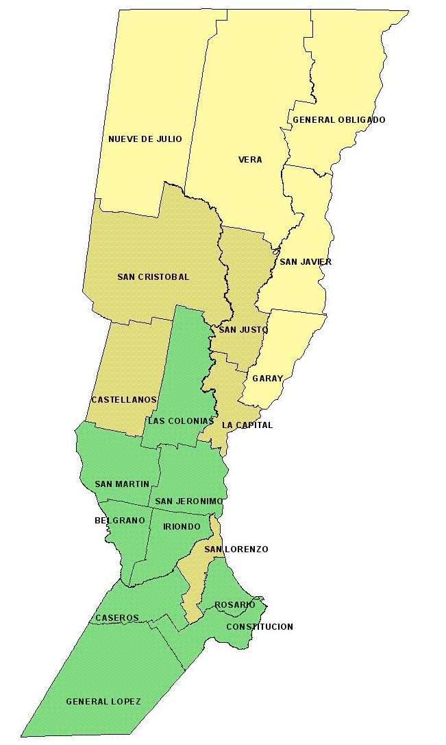 Santa Fe - Contenido de la Provincia - Region Litoral