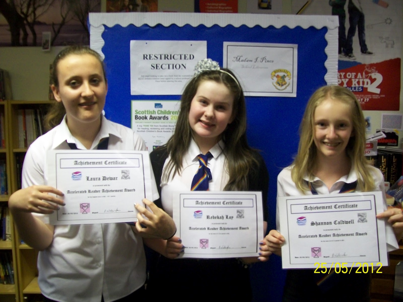 Kyle Academy Library Blog: May 2012