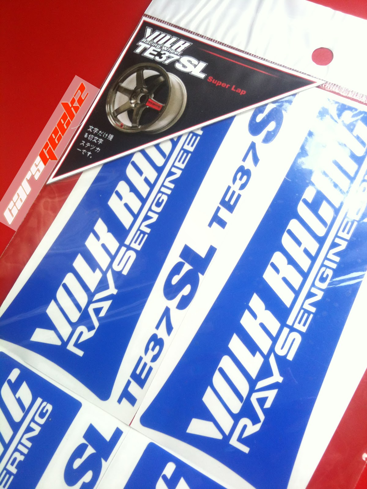 Volk Rays Racing TE37SL - Blue Colour Sticker