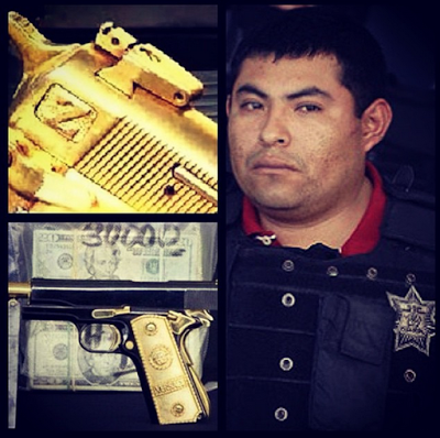 Imagenes: las lujosas pistolas bañadas en oro del narco y sus frases ...