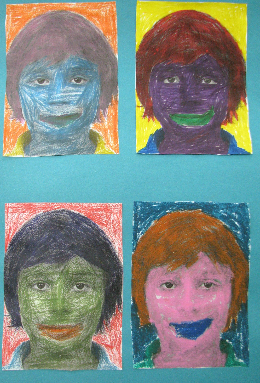 Tiny Tea Art: 3rd Grade - Andy Warhol - FACES