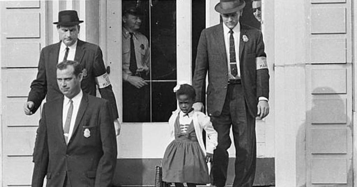 November 14, 1960: Ruby Bridges' First Day of School ~ Vintage Everyday