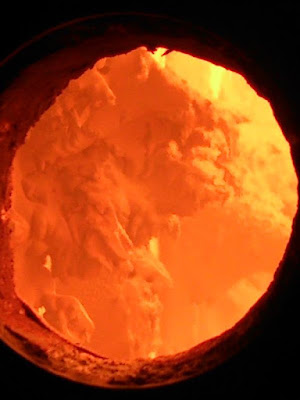 Inside Power Station: Slag build Up on burner