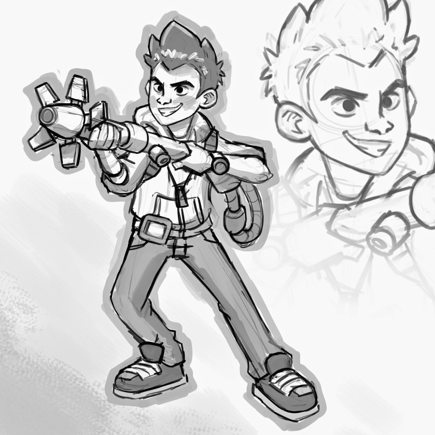 Learning drawing principles: ghostbuster