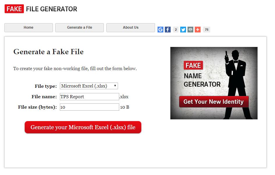 Генераторы тестовых файлов с нужным весом | Жизнь - это движение! А ...