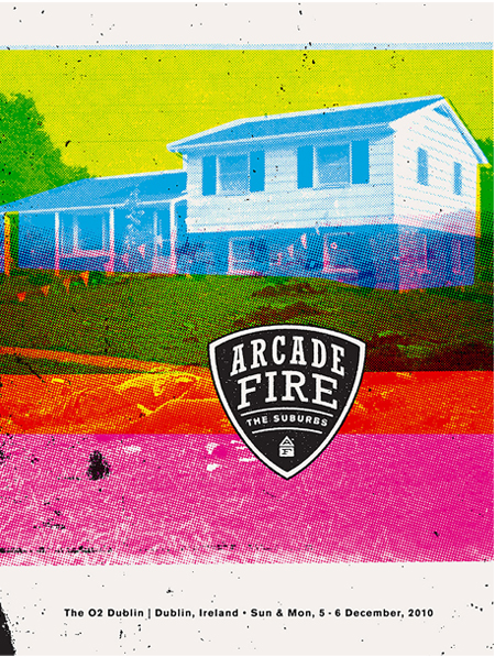 Flyer Goodness: Arcade Fire Posters by Burlesque of North America