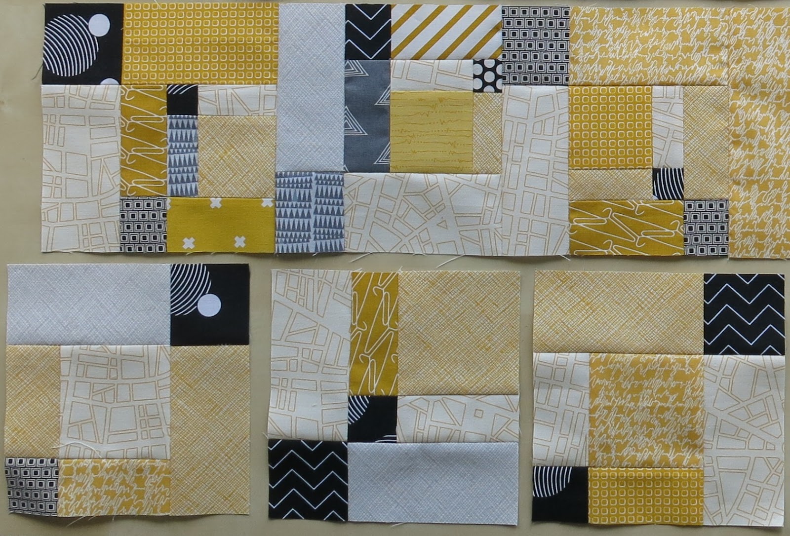 Luna Lovequilts: Nine patch block variation