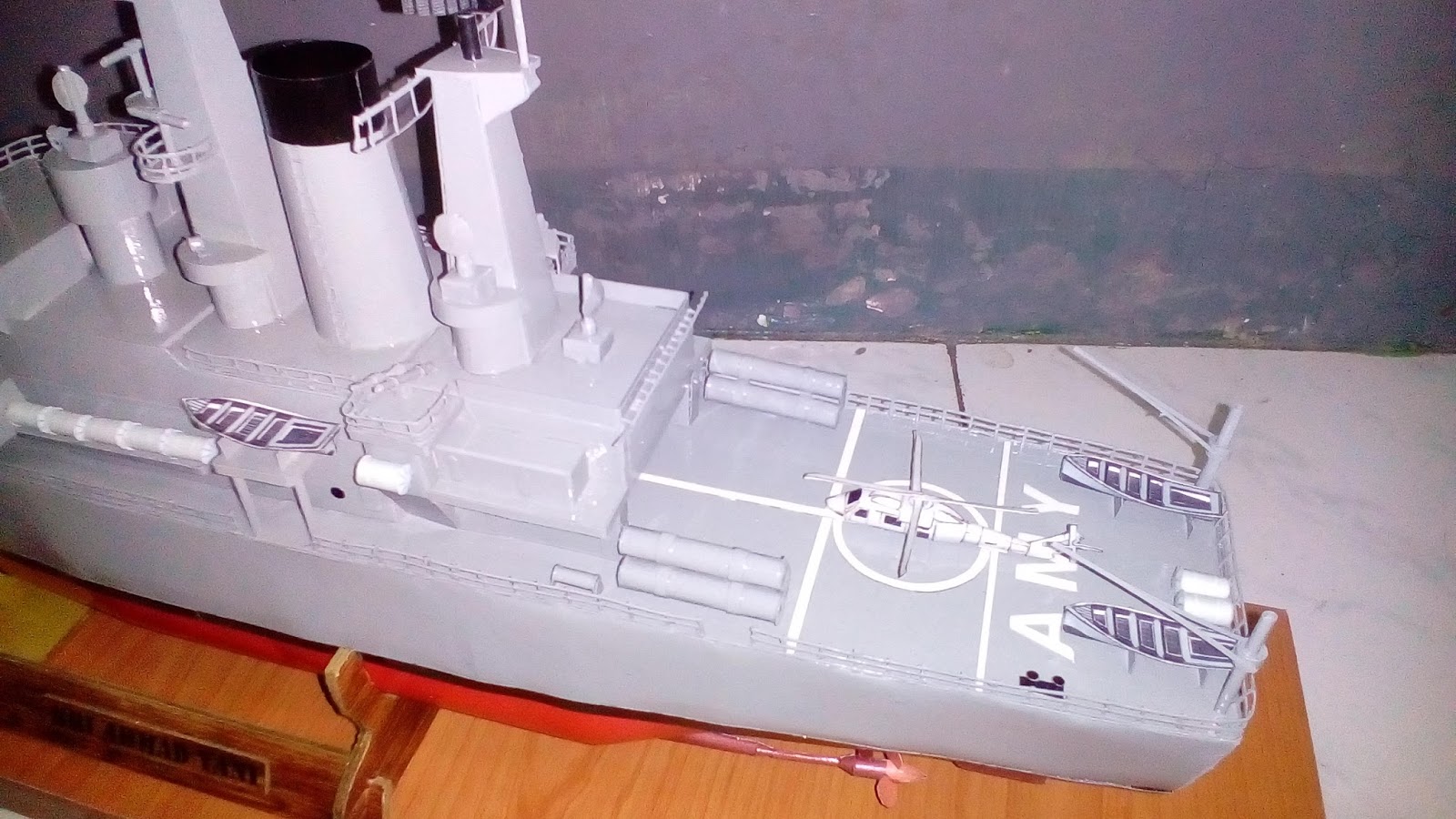 Papermodel Kapal Perang And Lain2 Paper Replika Kri Ahmad Yani 351