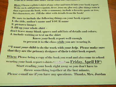 Polka-Dotty Place: T-Shirt Book Report