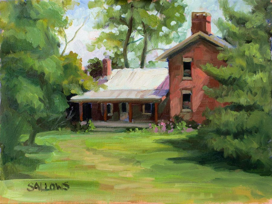 Dancing Light Studio: Old Homestead - Plein Air painting of a Pioneer ...