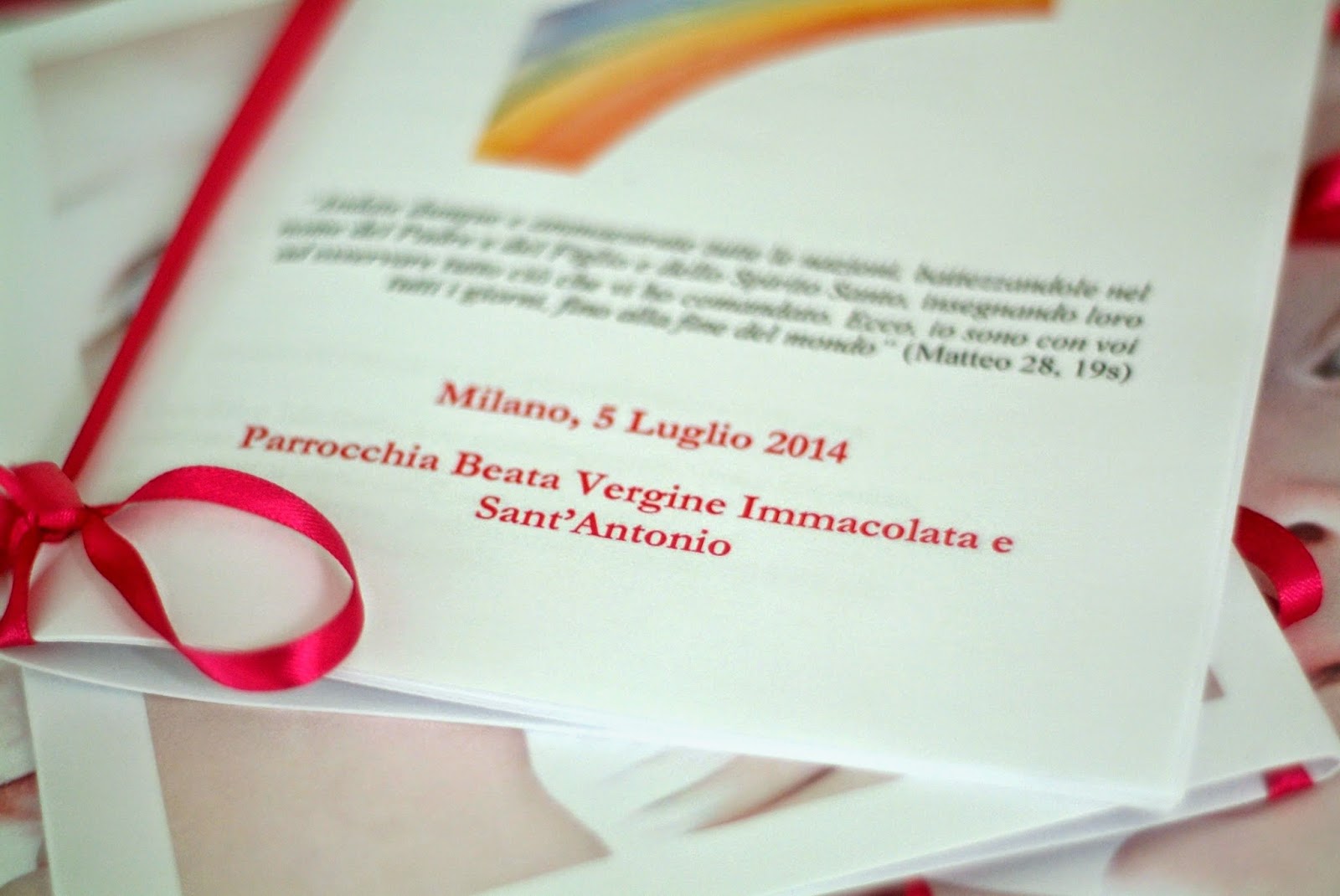 Vendita album fotografici - blog: Libretto messa battesimo Alice