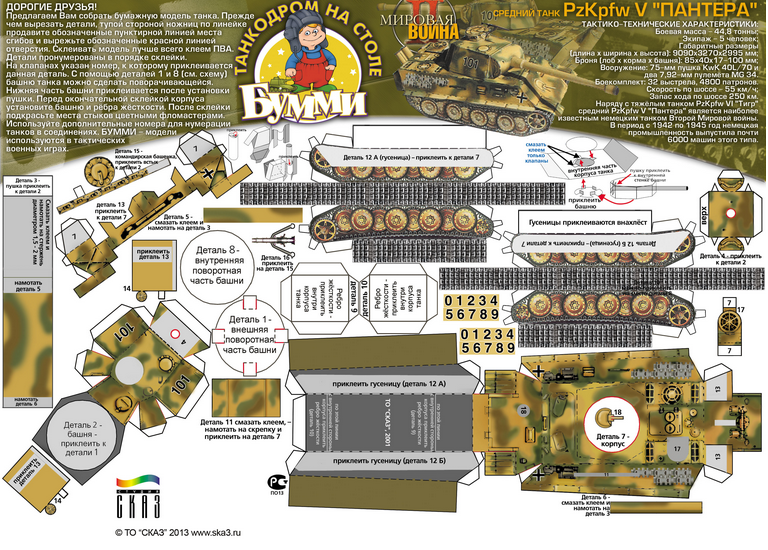 Paper Wargames: WW2 Panther & T34/76