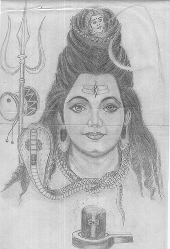 Pencil Drawing Hindu God - pencildrawing2019