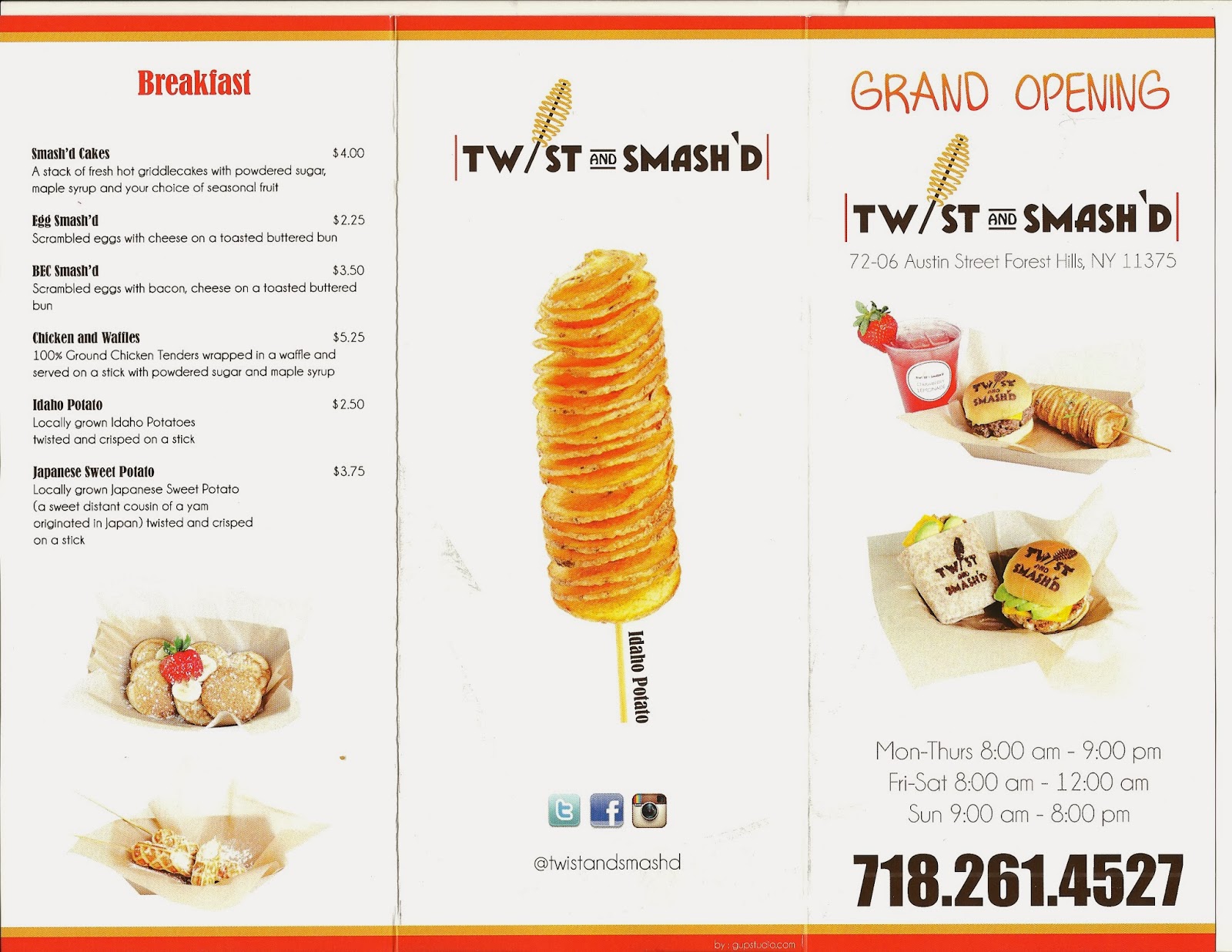 Edge of the City: Twist And Smash'd Menu