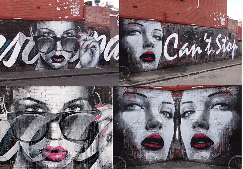 GRAFFITI COLLECTION IDEAS: Beautiful women realized graffiti art by Rone